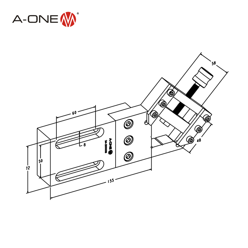 Wire - cut vise 3A-200008 - Buy EROWA compatible fixture, A-one jig ...